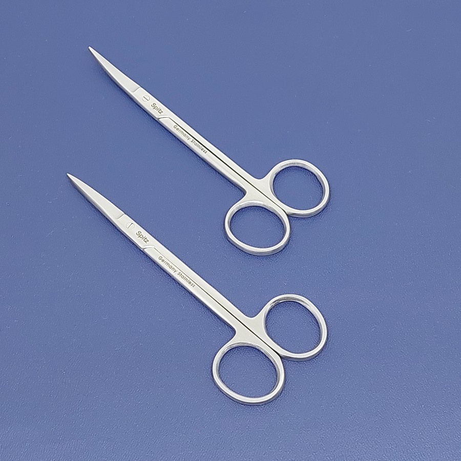 Jual Alat Medis Alkes Gunting Iris Scissors 12,5 cm|Spitz|Gunting Medis ...