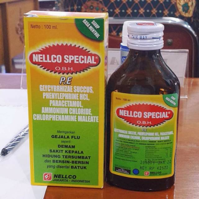 Jual (OBH) obat batuk nellco PE menthol 100 ml exp 2024 | Shopee Indonesia