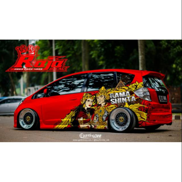 Jual Decal sticker strip honda jazz rama shinta | Shopee Indonesia