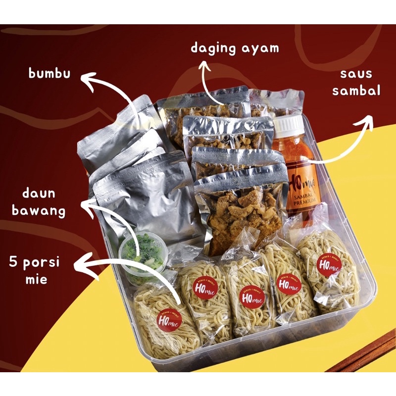 Jual Bakmie Homie - Bakmi Ayam Kecap / Bakmie Halal Lezat Bakmie Ayam ...