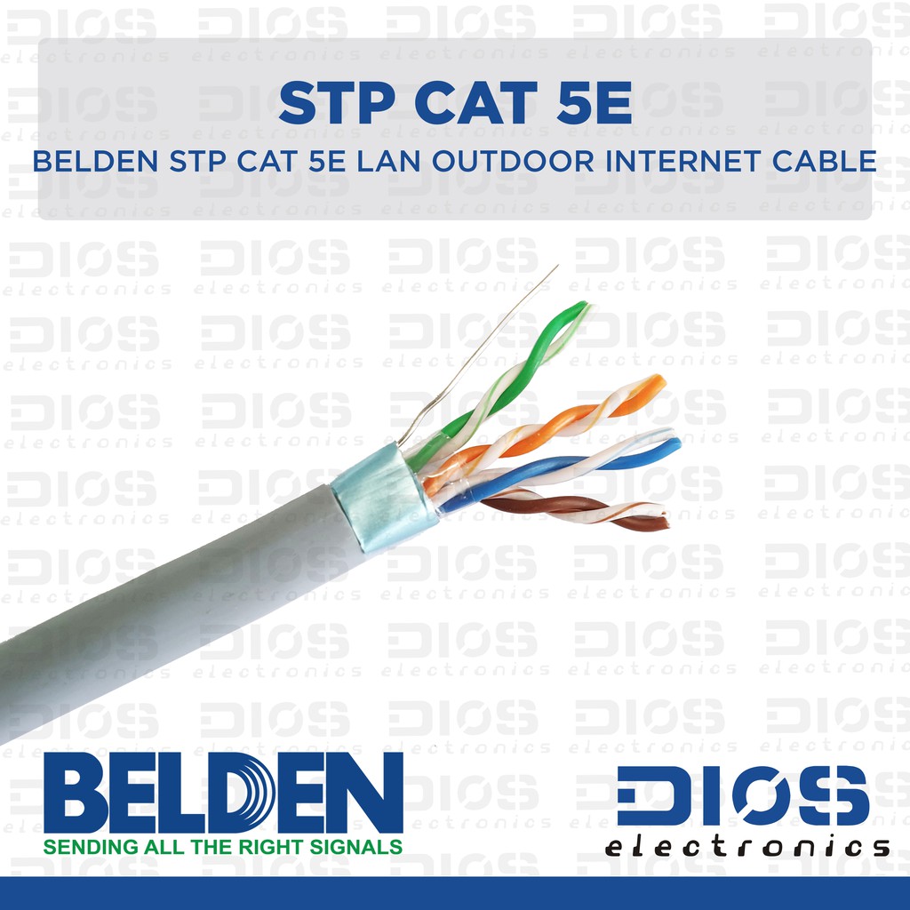 Jual Kabel LAN STP cat 5e For Outdoor BELDEN USA ORI (per meter ...