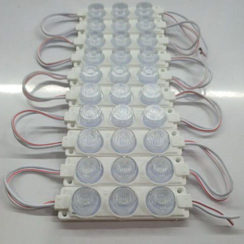 Jual lampu led modul 3 mata DC 12V 3W putih | Shopee Indonesia