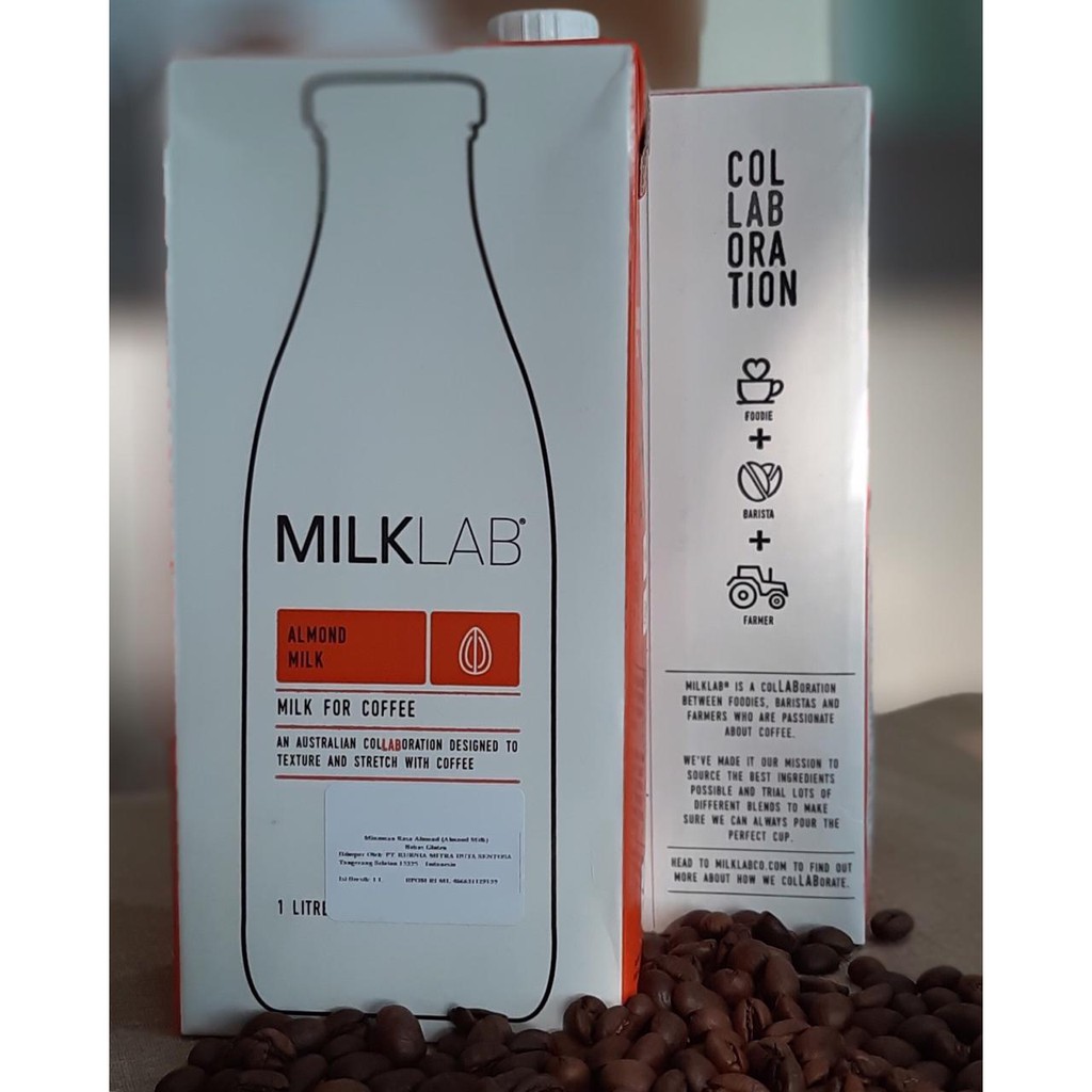 Jual MILKLAB ALMOND MILK 1 LITER | Shopee Indonesia