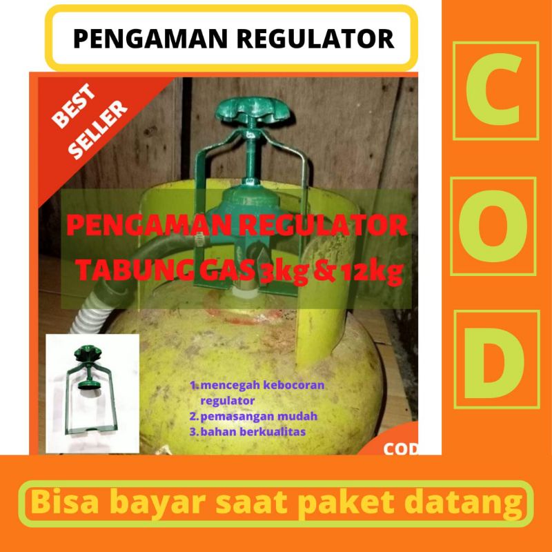 Jual Pengaman Regulator Gas LPG 3kg - 12kg Pengunci Penahan Regulator ...