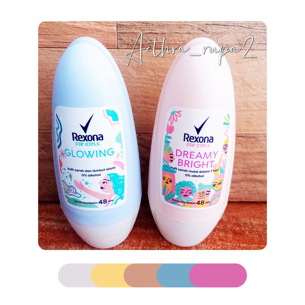 Jual Rexona For Girls Glowing / Dreamy Bright | Shopee Indonesia