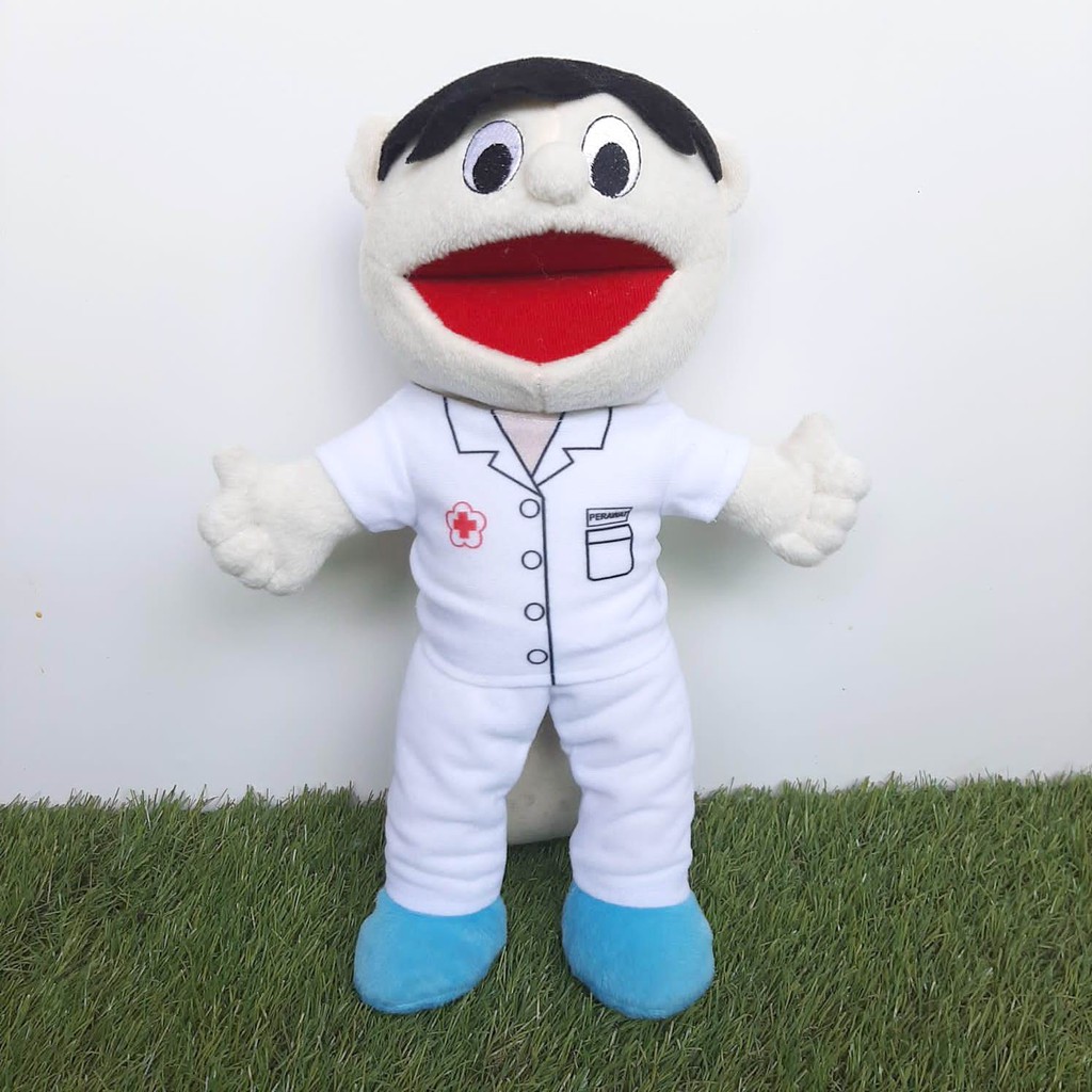 Jual Boneka Tangan Muppet Profesi Perawat - Mulut Terbuka Bisa Gerak ...