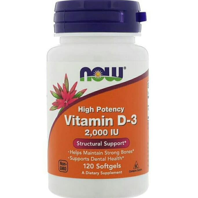 Jual vitamin- vitamin d3 now 2000iu,isi 120 -multivitamin-d. | Shopee ...