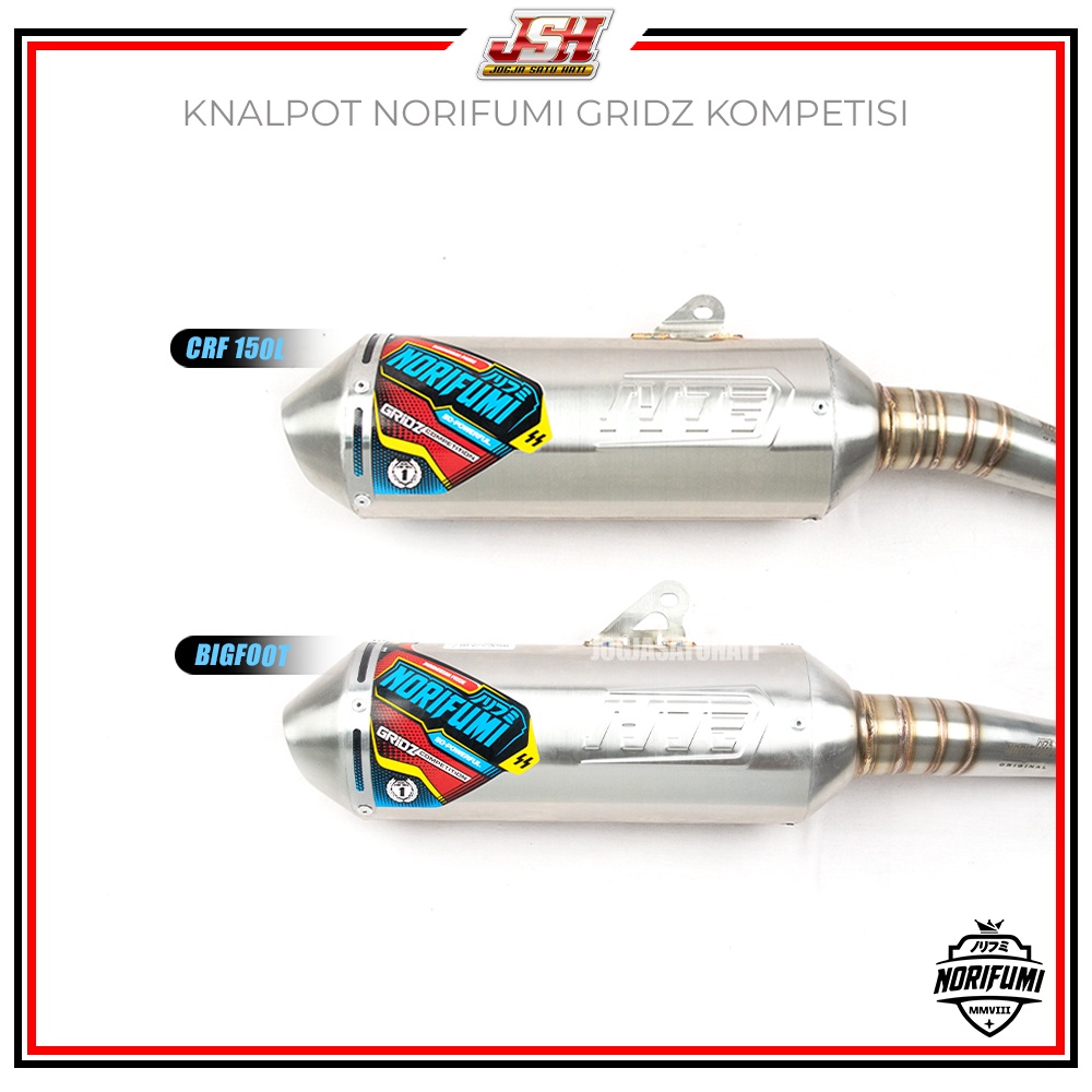Jual Knalpot Norifumi Gridz Motor KLX 150 Bigfoot BF Dtracker DT CRF 150 L Yamaha WR 155 Mesin ...