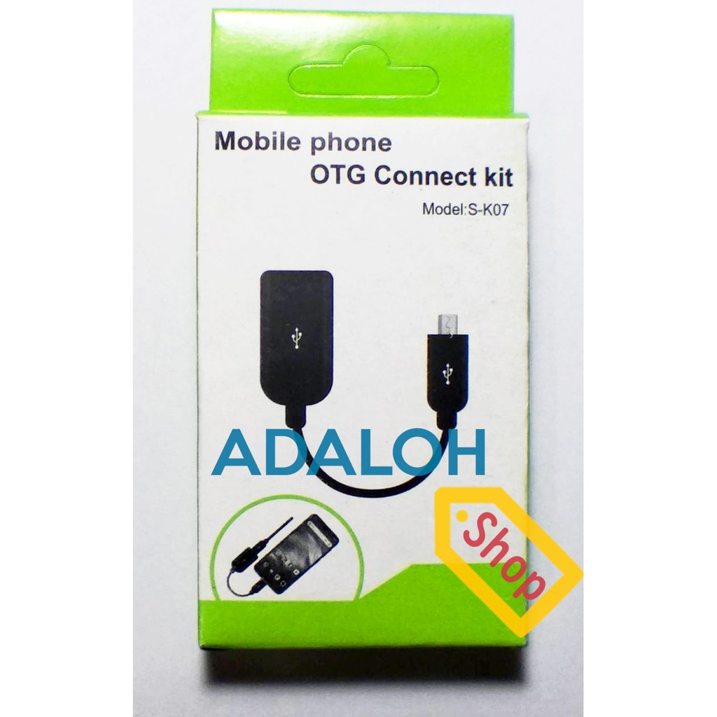 Jual Kabel OTG connect kit S-K07 Micro - Hitam | Shopee Indonesia