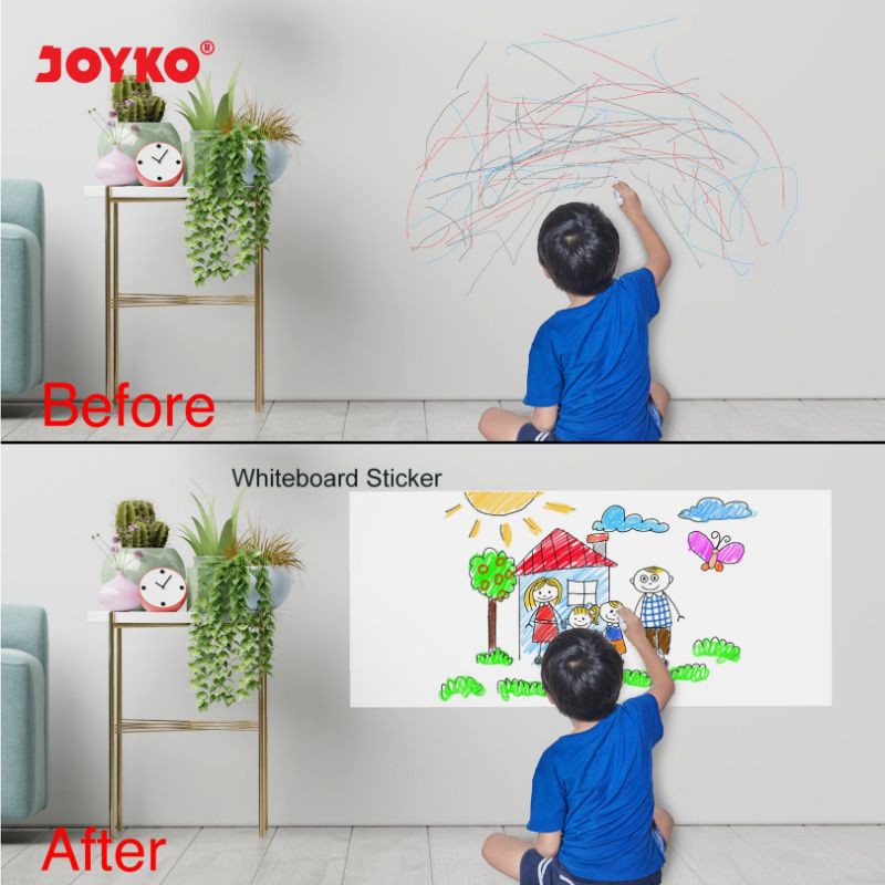 Jual JOYKO WBSK150 WHITE BOARD WHITEBOARD STICKER STIKER PAPAN TULIS ...