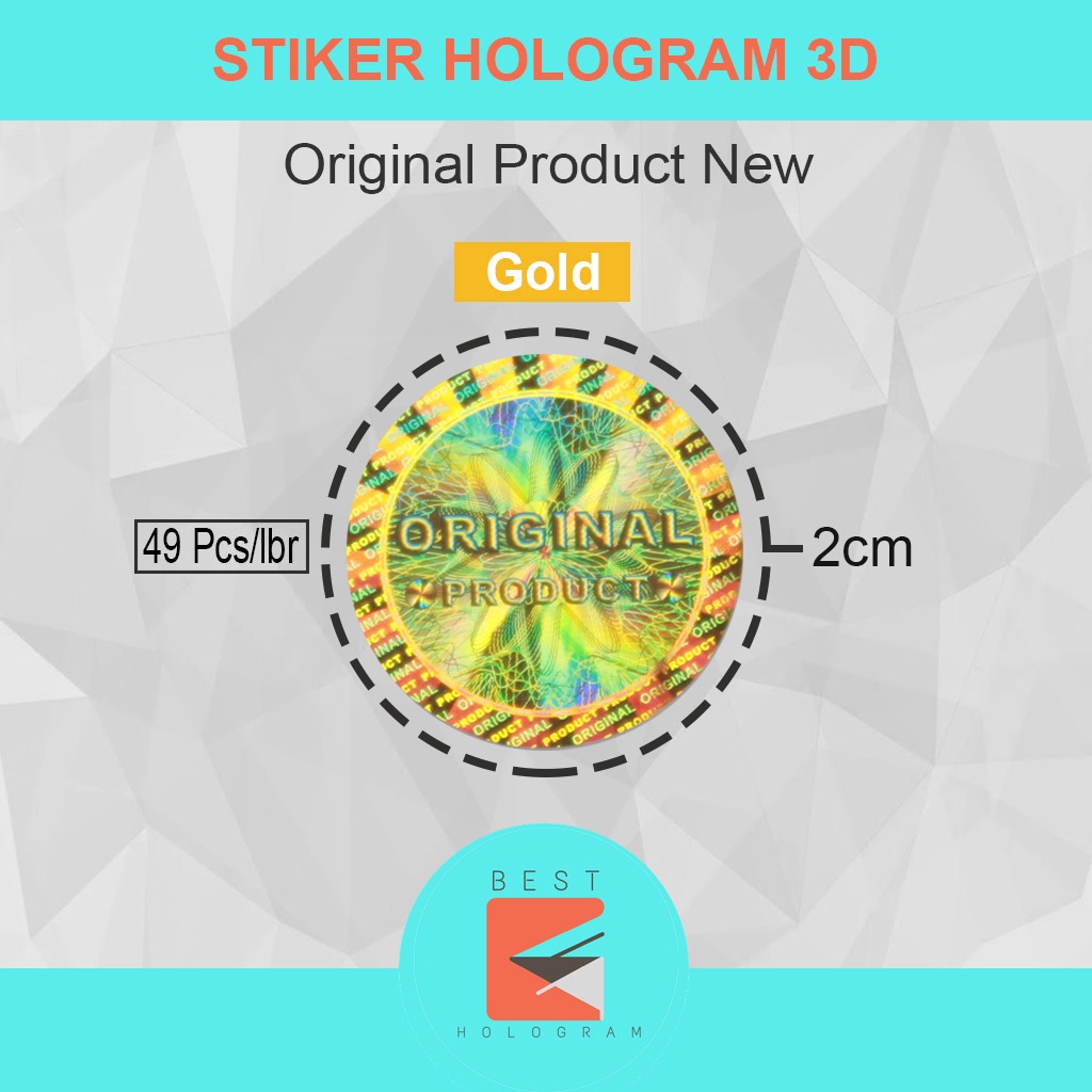 Jual [NEW] Stiker Hologram 3D Original Product 2 cm - segel rusak ...