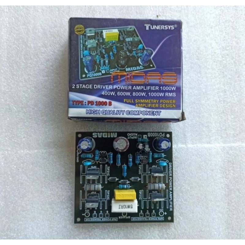 Jual Kit 2 Tingkat Driver power Amplifier 1000W Midas Tunersys PD 1000 B | Shopee Indonesia
