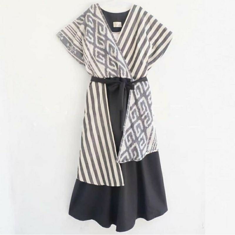 Jual Baju tenun couple - Dress tenun - kemeja tenun - couple tenun - dress andin etnik - couple ...