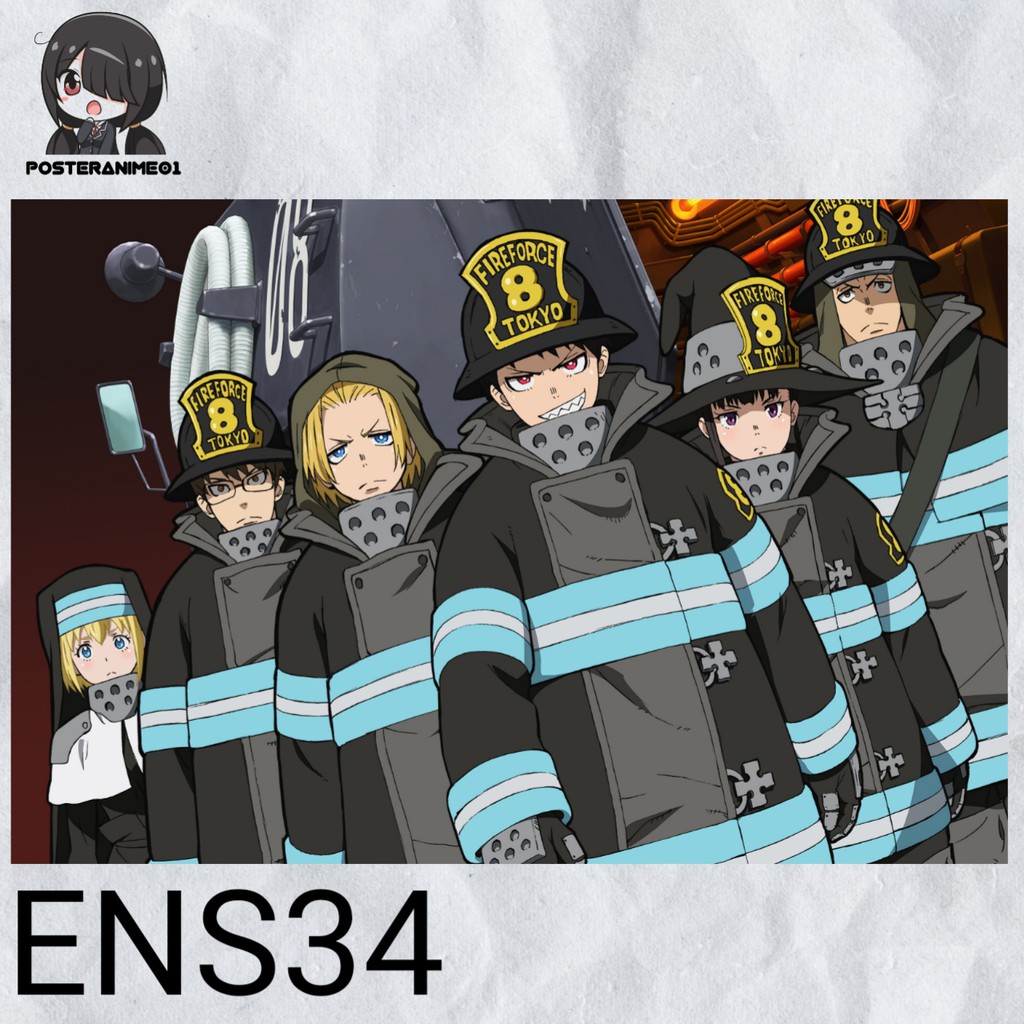 Jual Poster Anime enen no shouboutai fire force #4 | Poster enen no ...