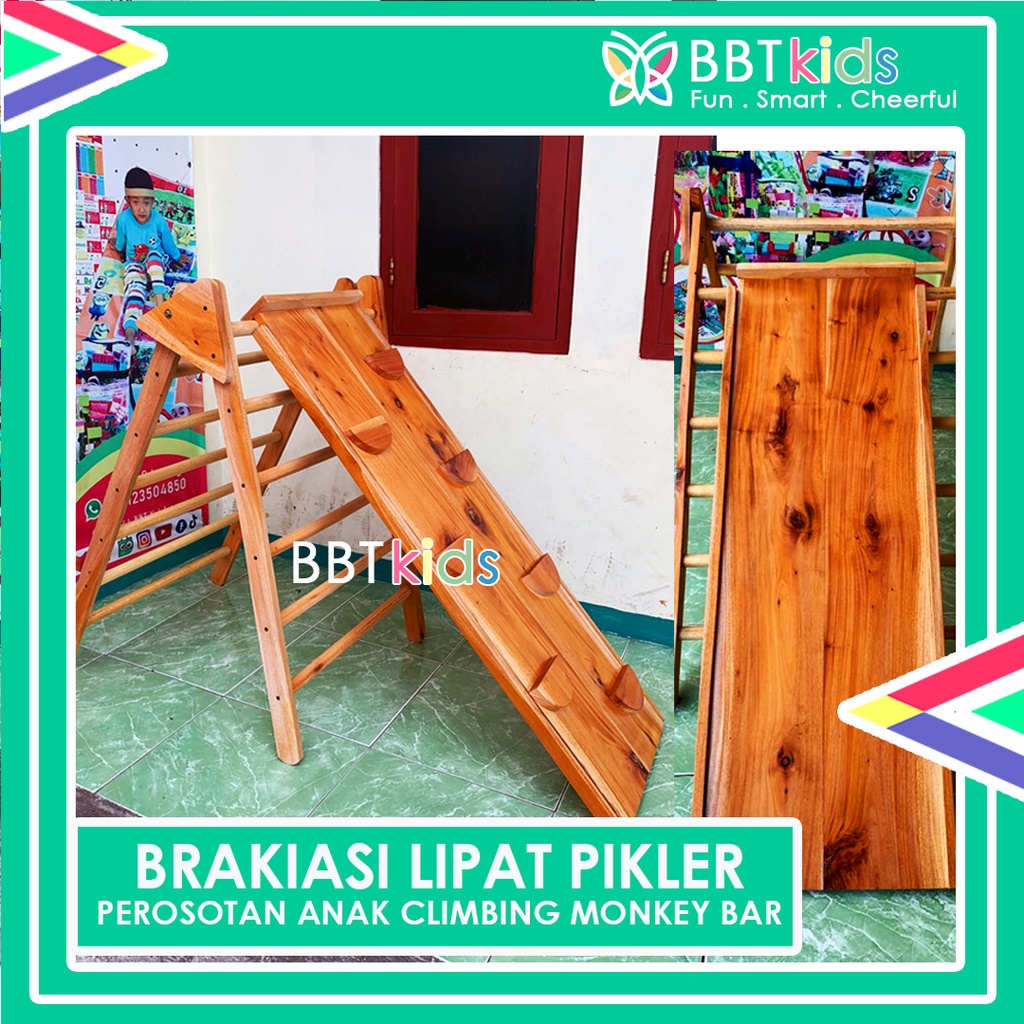 Jual BRAKIASI LIPAT PIKLER PEROSOTAN ANAK CLIMBING MONKEY BAR TRIANGLE ...