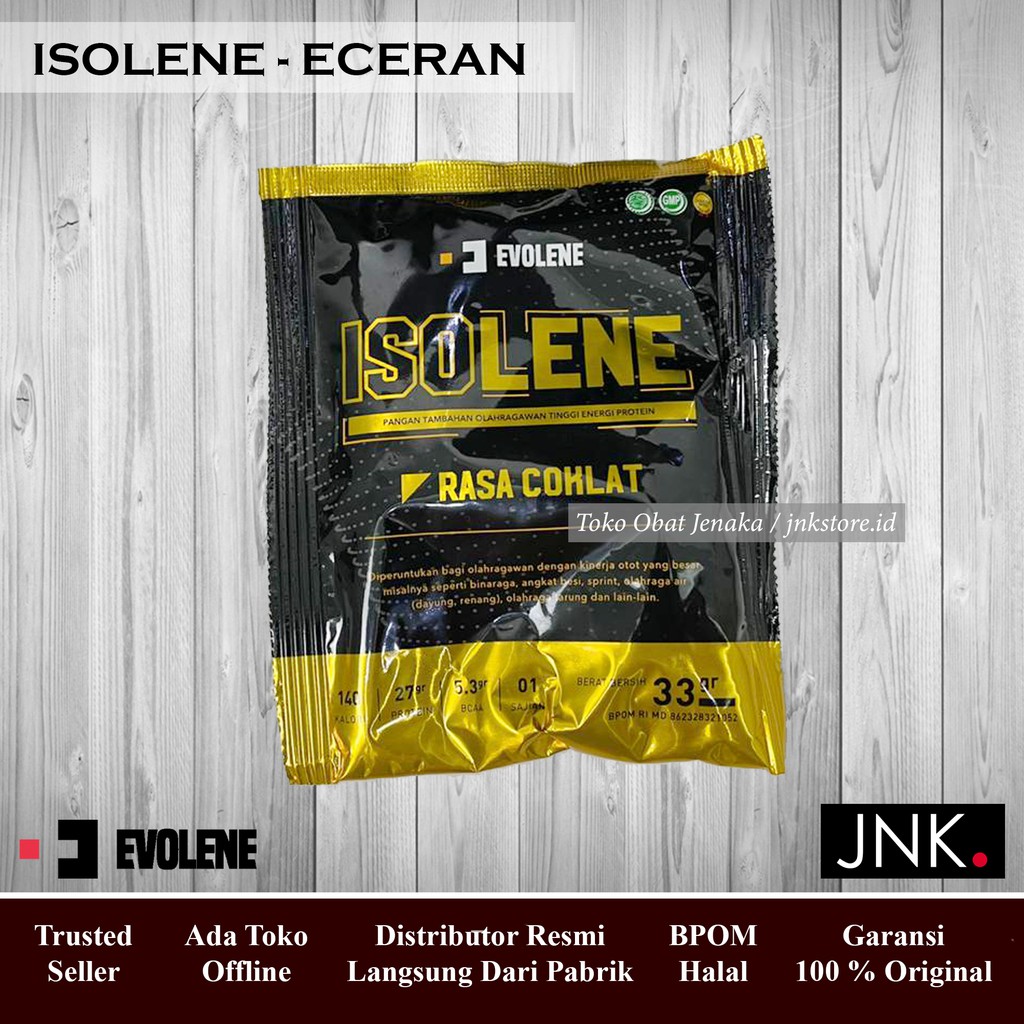 Jual ECER Isolene Evolene Sachet 1 Serving | Whey Protein Isolate High ...