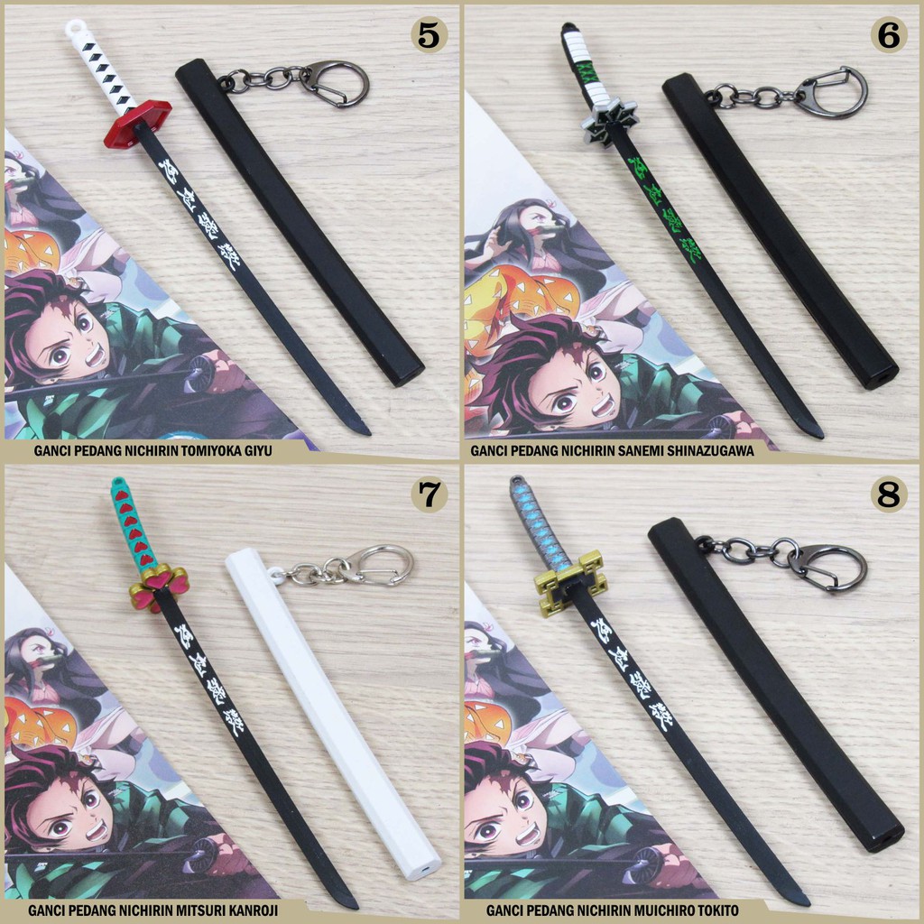 Jual Gantungan Kunci Pedang Nichirin Tanjiro Practice Tanjiro Zenitsu ...
