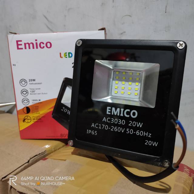 Jual lampu sorot led 20 watt outdoor lampu taman led floodlight | Shopee Indonesia