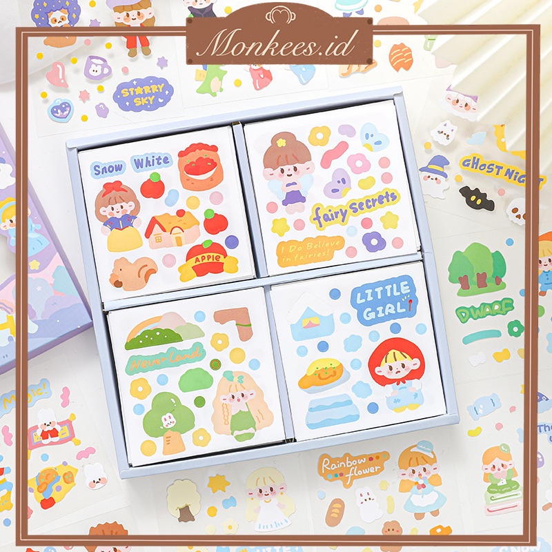 Jual Sticker Aesthetic 100 Pcs/Tumbler/Diary Planner/Scrapbook Stiker ...