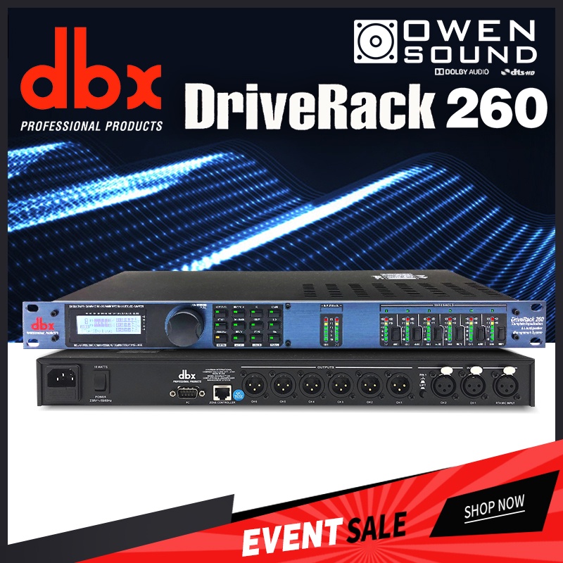 Jual DBX DriveRack 260 Prosesor audio digital multi-fungsi 3-in 6-out kelas profesional Speaker ...