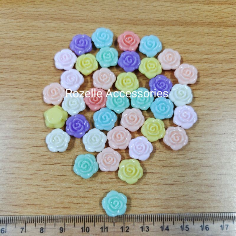 Jual 10GR MOTE MAWAR PASTEL | MANIK BUNGA MAWAR PASTEL (BAHAN GELANG ...