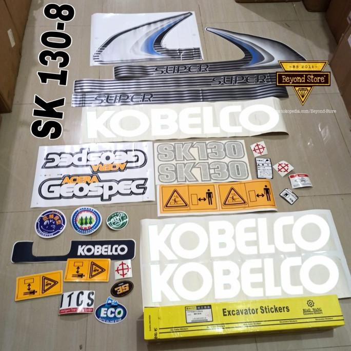 Jual Sticker Excavator / Stiker Alat Berat KOBELCO SK130-8 | Shopee ...