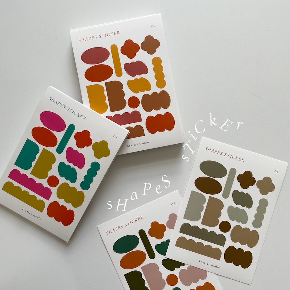 Jual Shapes Sticker by Keartas Studio | Shopee Indonesia