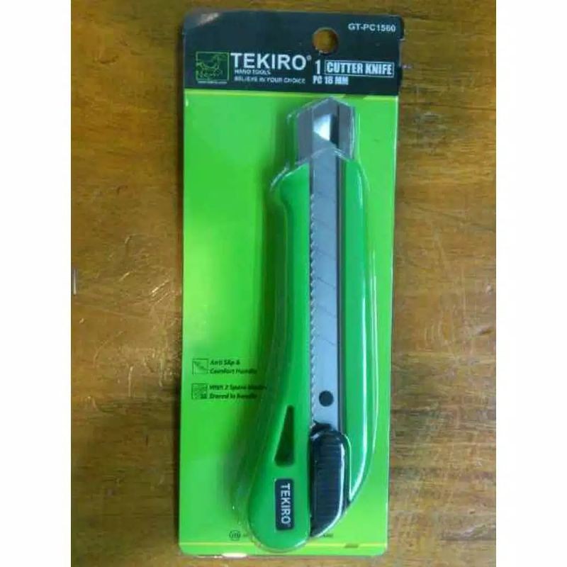 Jual CUTTER / PISAU CUTTER BESAR 18 MM TEKIRO GT-CK1821 | Shopee Indonesia