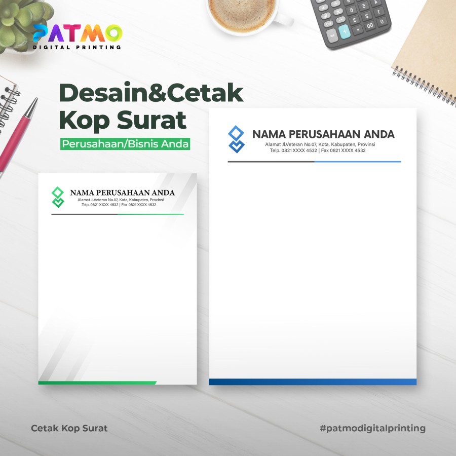 Jual Cetak Kop Surat Kertas A4 Custom / Print Header / Min Order 100pcs ...