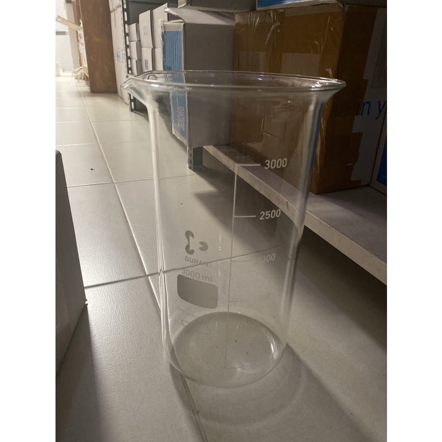 Jual Beaker Glass Tall Form 3000ml Duran | Shopee Indonesia