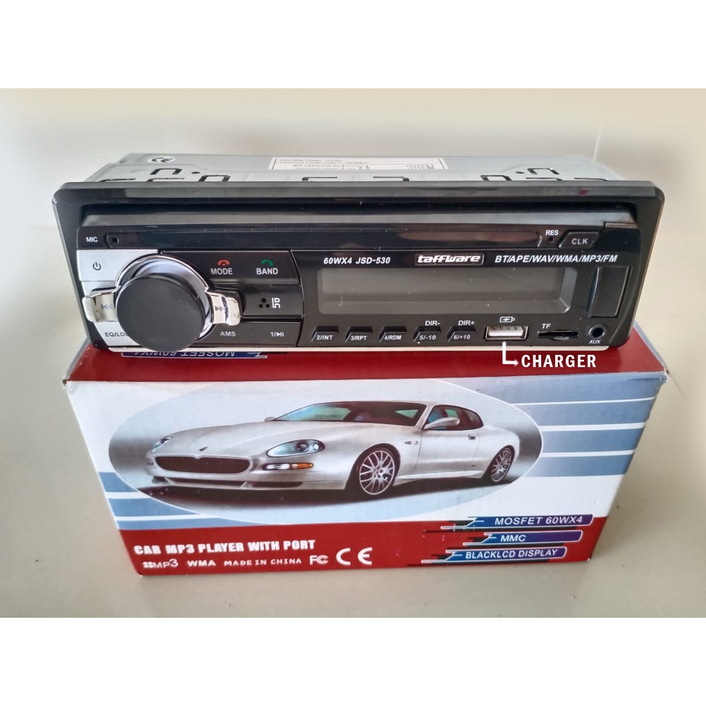 Jual Tape Audio Mobil Bluetooth Phone Charger MP3 FM USB SD AUX-IN JSD ...