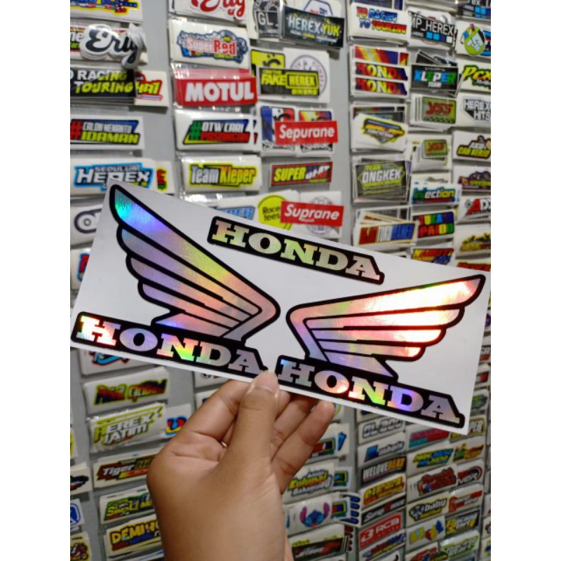 Jual sticker printing SAYAP HONDA BESAR UNTUK MP,TIGER,SUPRA,CB150R,DLL ...