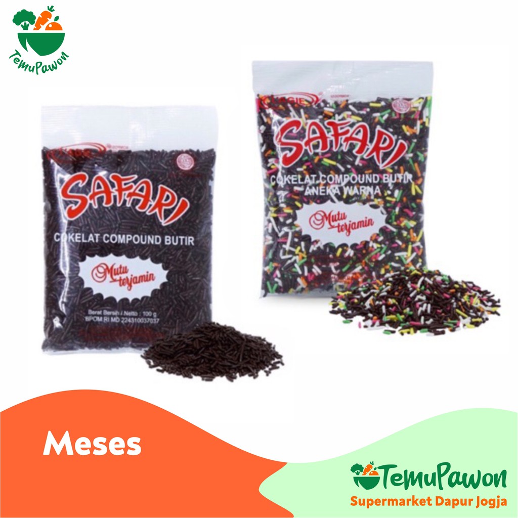 Jual MESES COKELAT & WARNA SAFARI - Topping Aneka Kuliner- TemuPawon ...