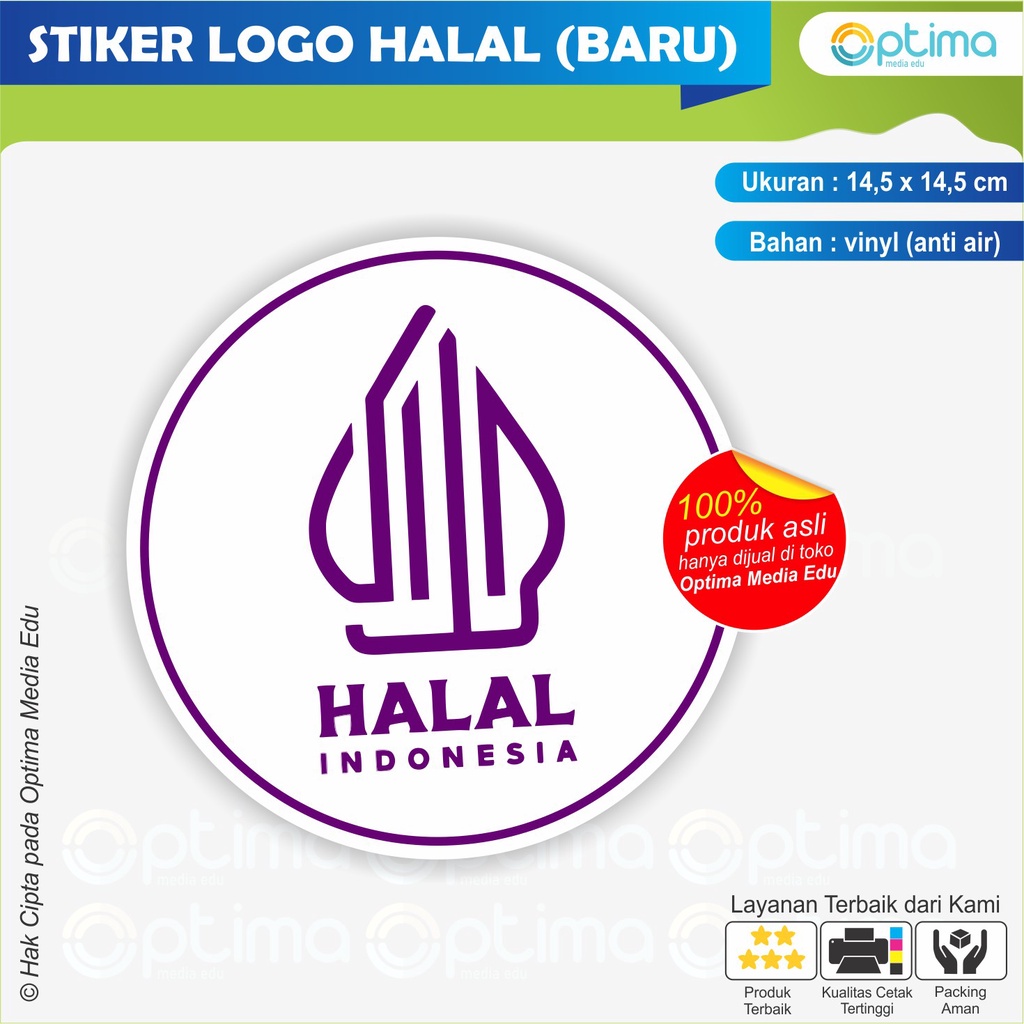 Jual STIKER HALAL INDONESIA TERBARU UNTUK TEMPAT KULINER | Shopee Indonesia