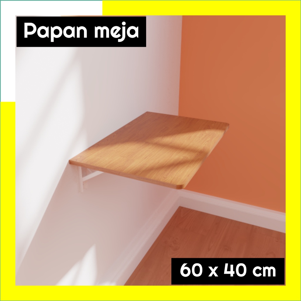 Jual Meja Lipat Dinding Uk 60x40 cm - Meja Tempel Dinding Free Fischer ...