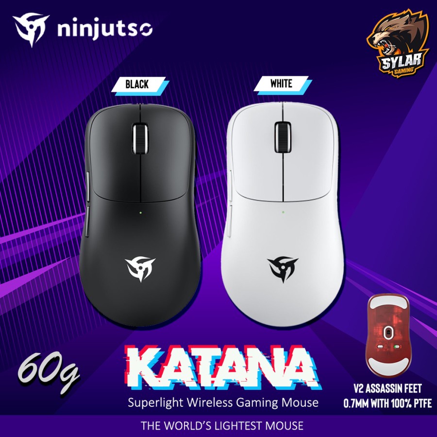 Jual Ninjutso Katana Superlight Wireless Gaming Mouse | Shopee Indonesia