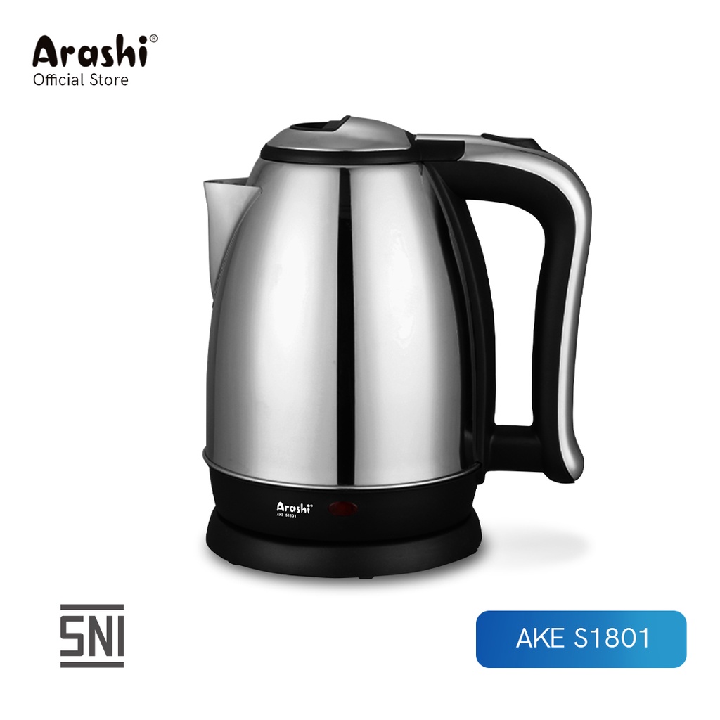 Jual Arashi Kettle Listrik AKE S1801/ Pemanas Air/ Ketel Listrik/ 1.8 ...