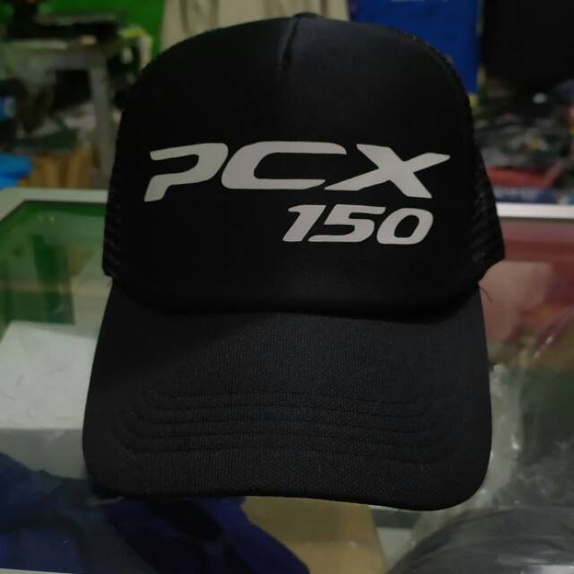 Jual Topi Trucker Jaring MOTOR PCX 150 polos custom Pria Wanita ...