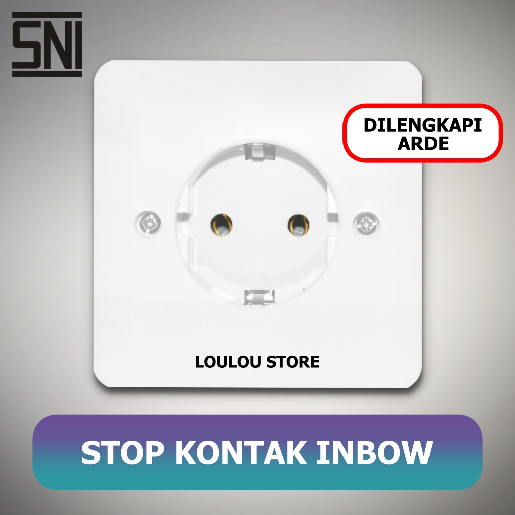 Jual Stop Kontak Inbow Tanam Dinding Tembok VISICOM VS900 VS 900 SNI Stopkontak IB Visicom ...
