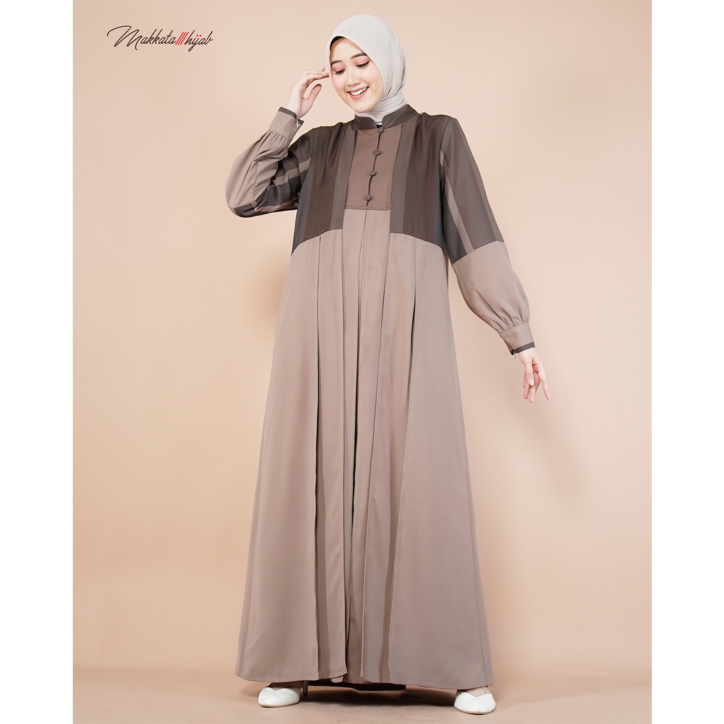 Jual Adya Etnic Dress Gamis Kombinasi Etnik Simple Elegant Kekinian ...