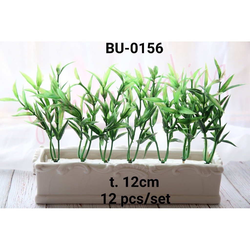 Jual BU-0156 Topper hiasan kue tart cake rumput bunga daun tanaman ...