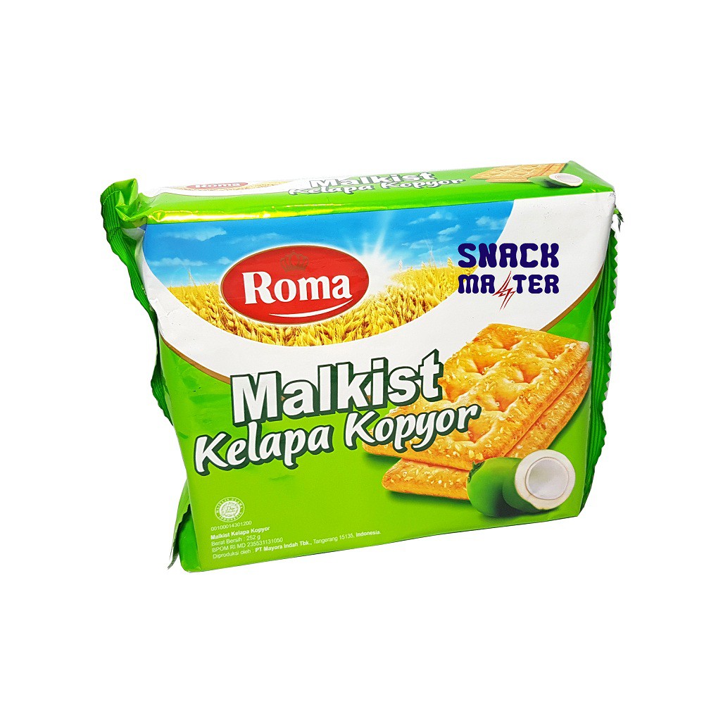 Jual Roma Malkist Kelapa Kopyor - Netto 200 gr | Shopee Indonesia