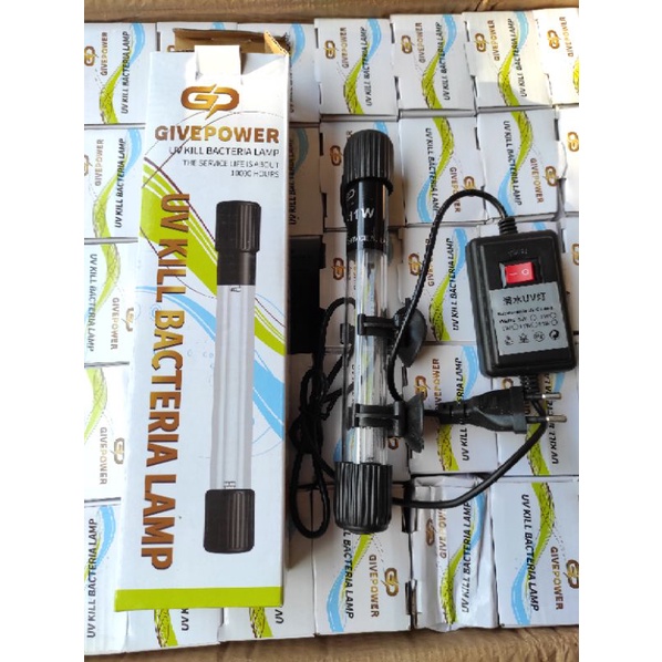 Jual Lampu UV aquarium Givepower 11 Watt Penghilang Lumut Algae dan ...