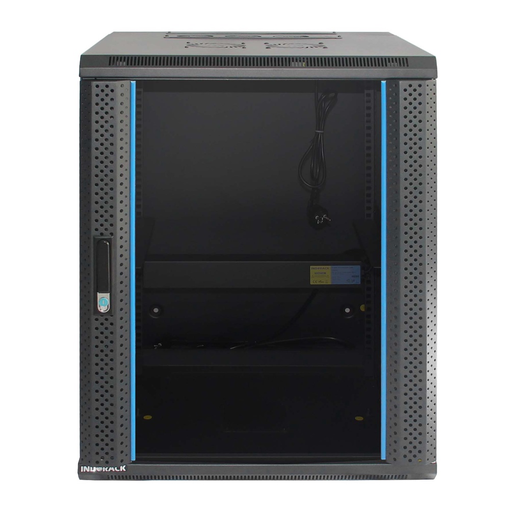 Jual Wallmount Rack INDORACK WIR6015D Double Door Rak 15U Depth 600mm ...