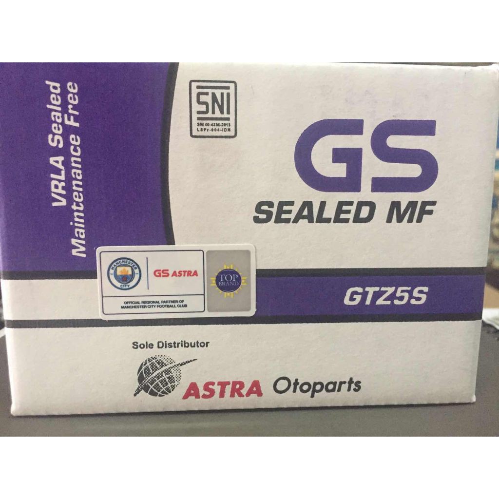 Jual Original Aki GS ASTRA MF GTZ-5S Vario, Beat, Scoopy produksi PT GS ...