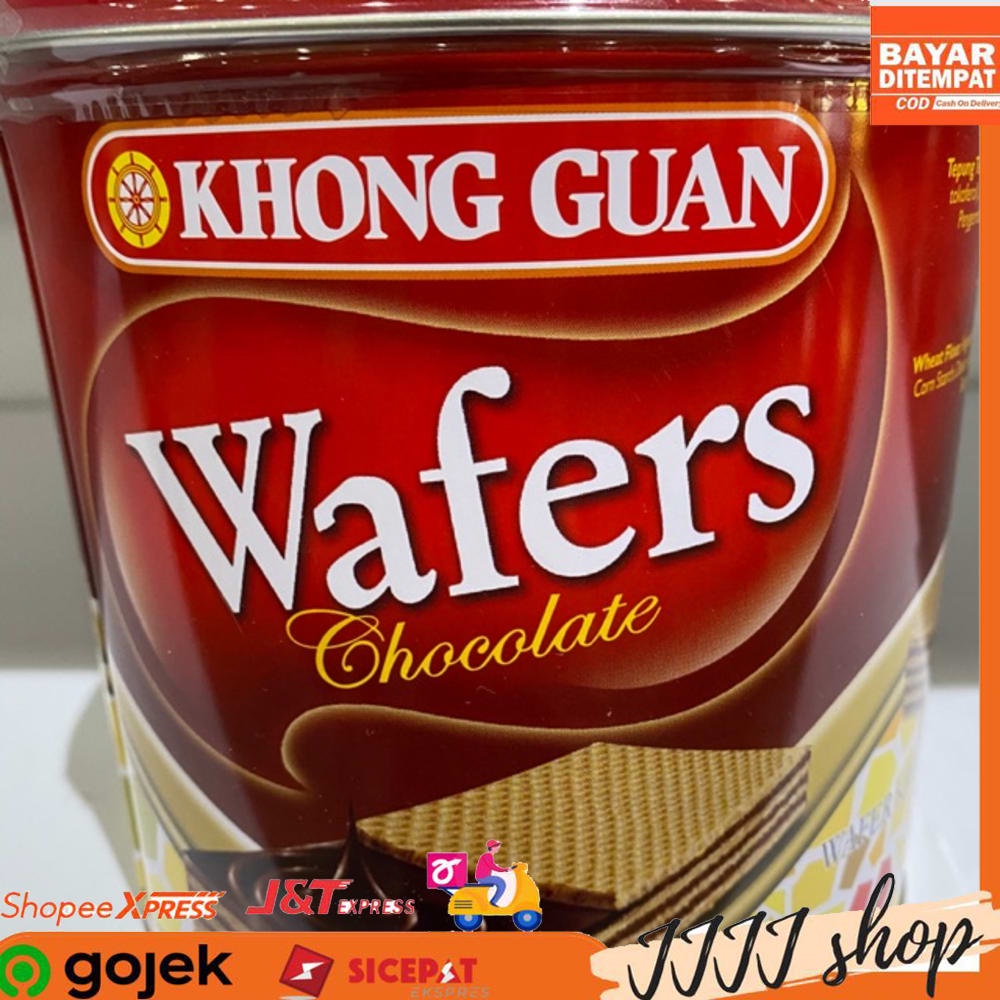 Jual Khong Guan Wafers Chocolate Biskuit Cemilan Wafer Rasa Coklat ...