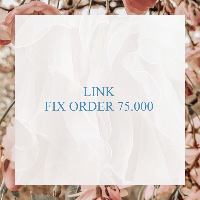 Jual FIX ORDER 75.000 | Shopee Indonesia