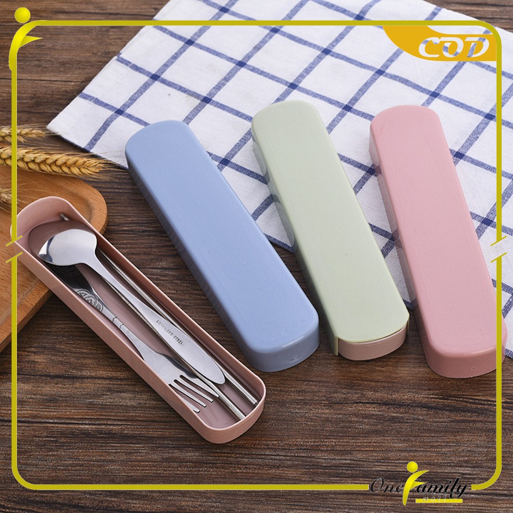 Jual ONE-C495 Sendok Set 3IN1 Stainless Steel / Alat Makan Sendok Garpu ...