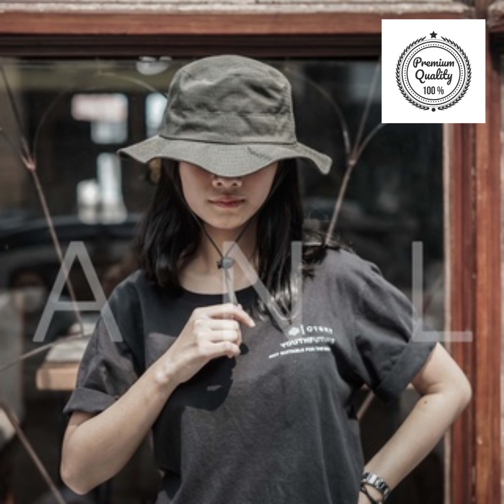 Jual COD TOPI BUCKET RIMBA / RIMBA HAT / TOPI HIKING / TOPI GUNUNG ...
