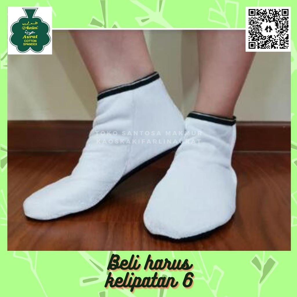Jual BELI 1 ISI 6 PASANG Sepatu Tawaf Bot beludru polos warna-warni ...